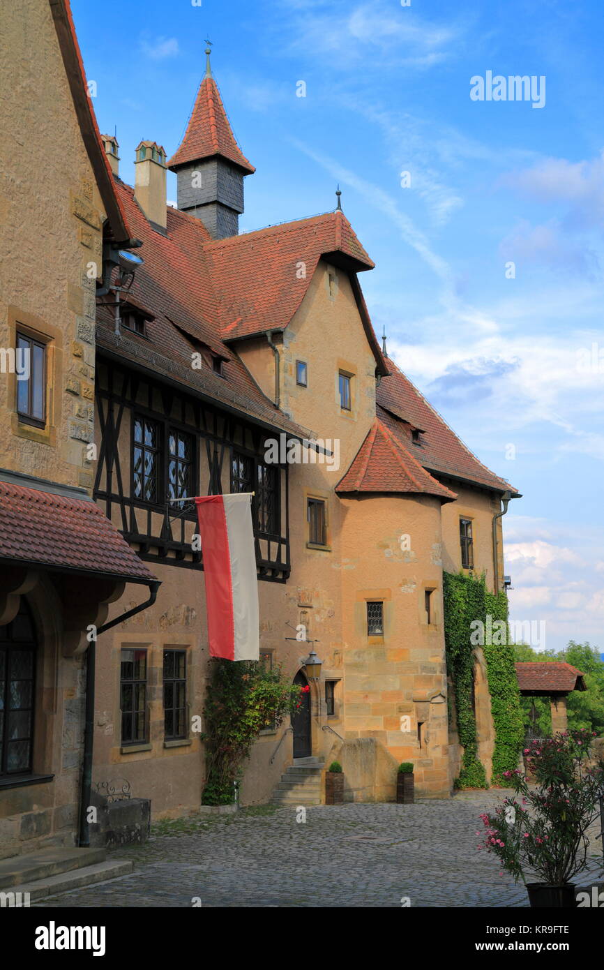 The Medieval Castle "Altenburg" in Bamberg, Bavaria, Germany Stock ...