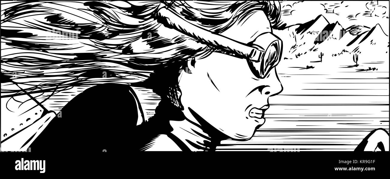 Side view fast moving Black and White Stock Photos & Images - Alamy