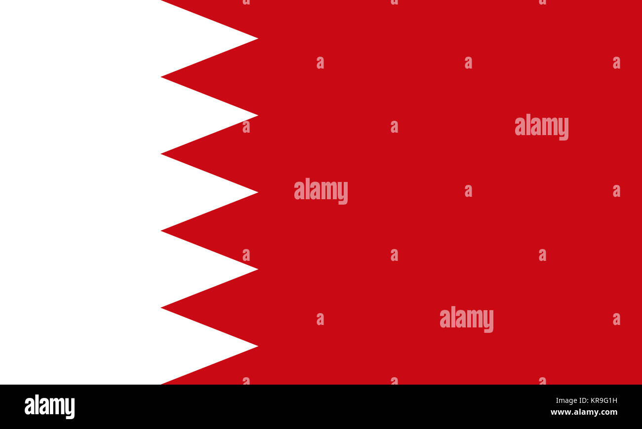 Flag of Bahrain in correct proportions and colors Stock Photo - Alamy