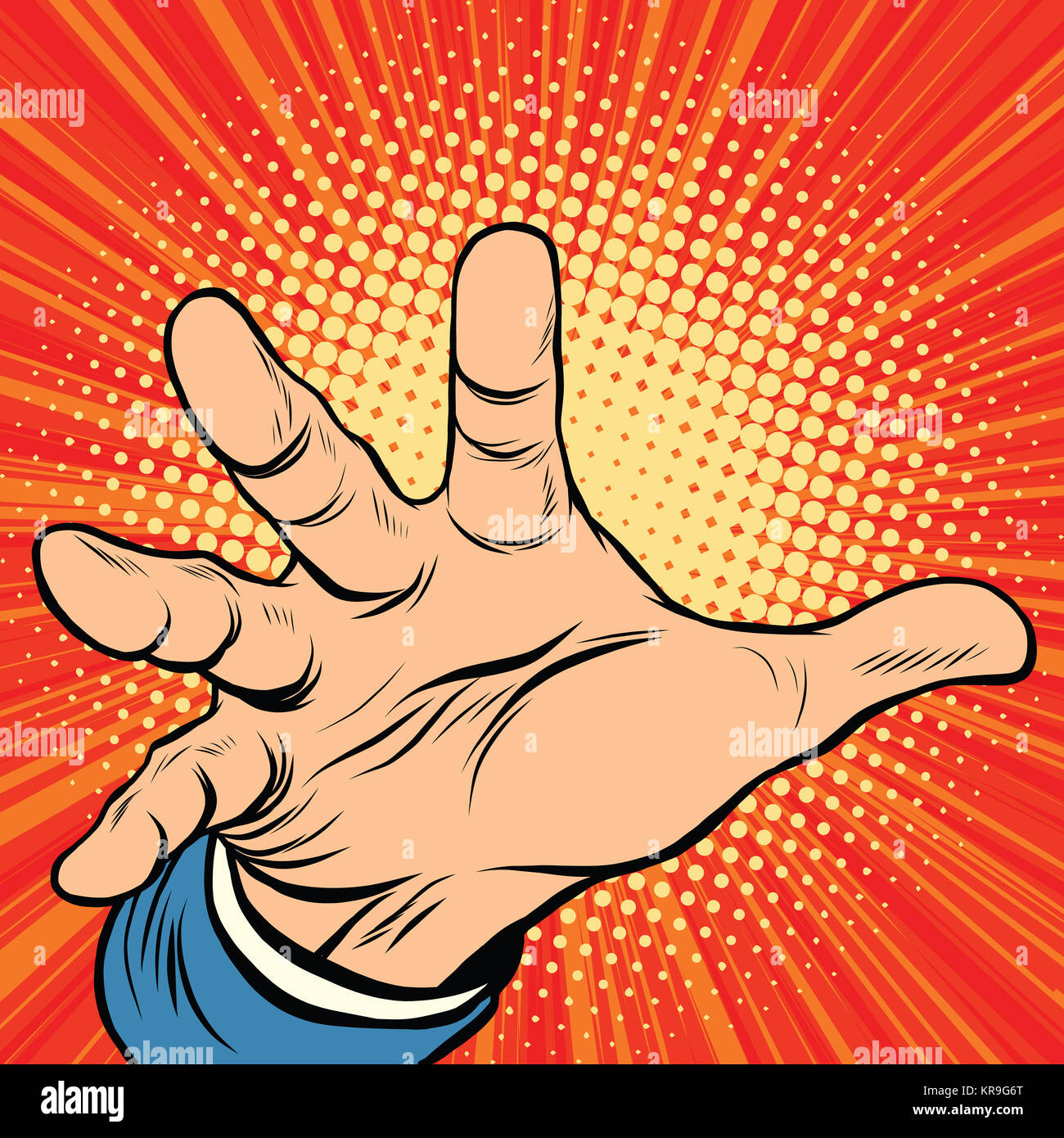 Hand palm power Stock Photo - Alamy