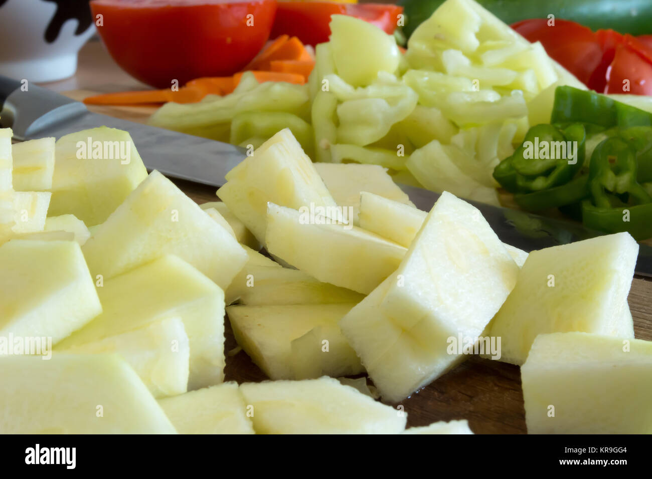 Kitchen full of fresh vegetables Stock Photo - Alamy