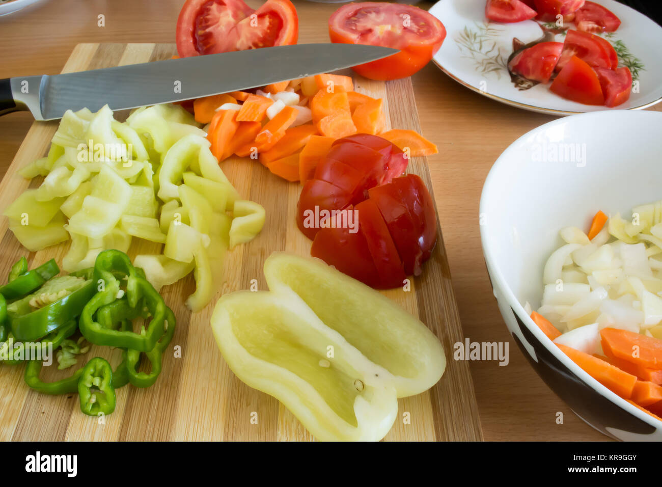 Kitchen full of fresh vegetables Stock Photo - Alamy