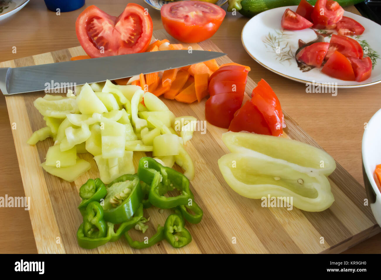 Kitchen full of fresh vegetables Stock Photo - Alamy