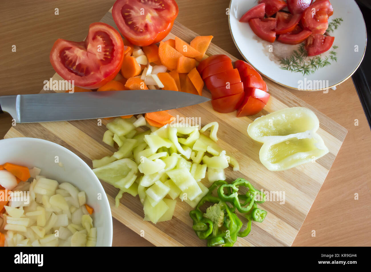 Kitchen full of fresh vegetables Stock Photo - Alamy