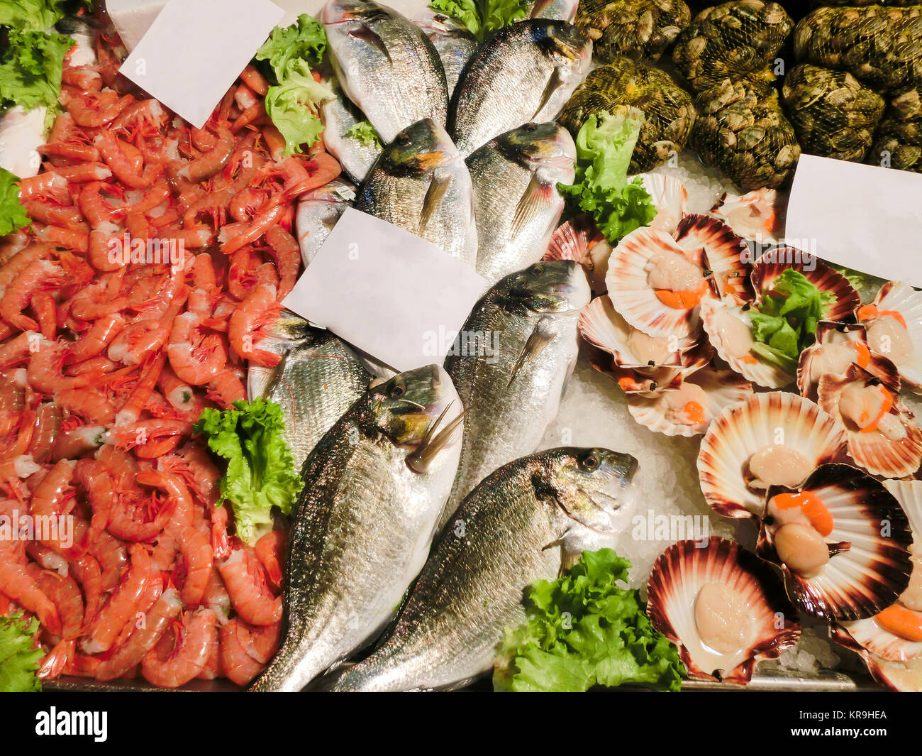 Venetian fish market Stock Photo - Alamy