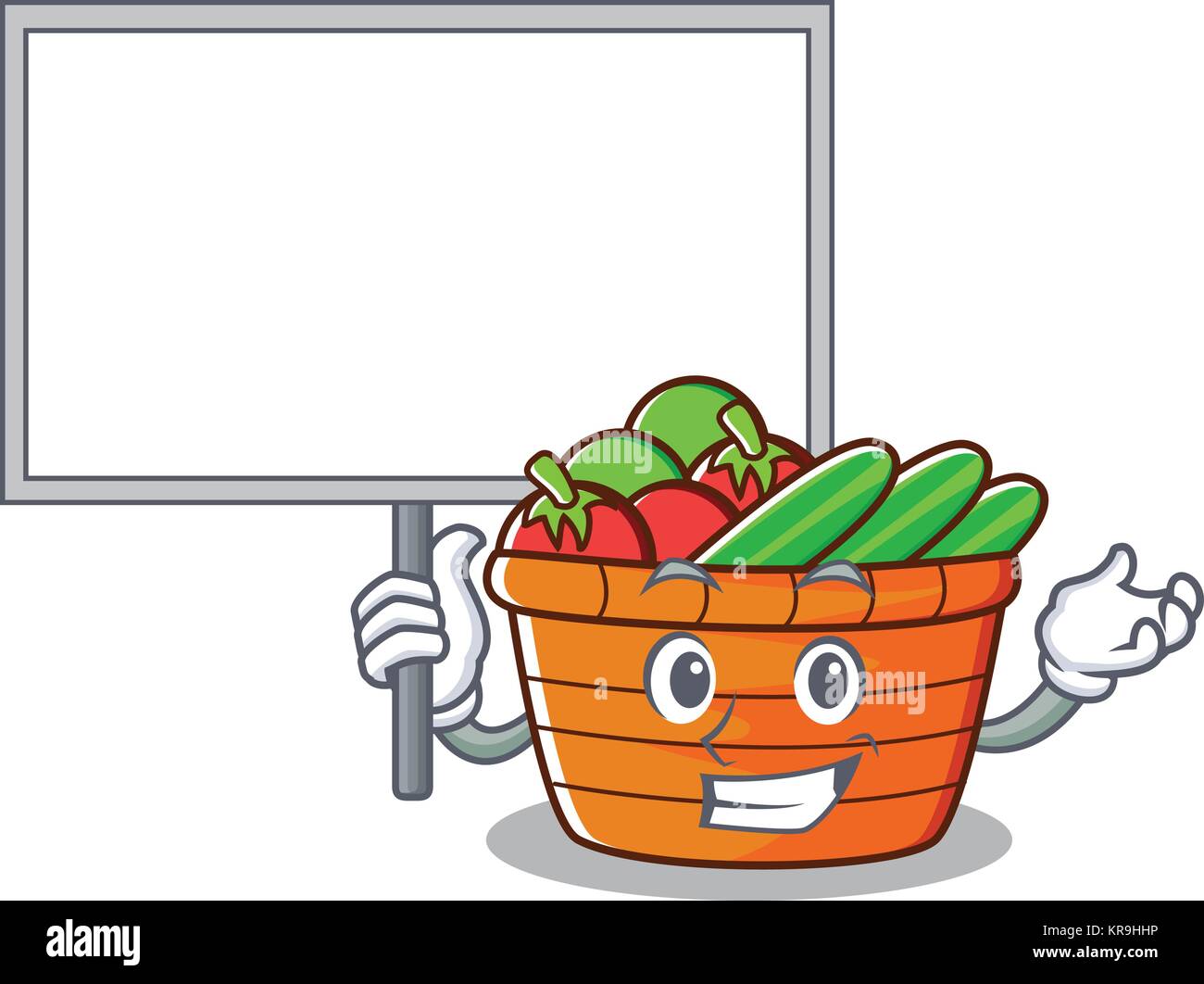 Bring board fruit basket character cartoon Stock Vector Image & Art - Alamy