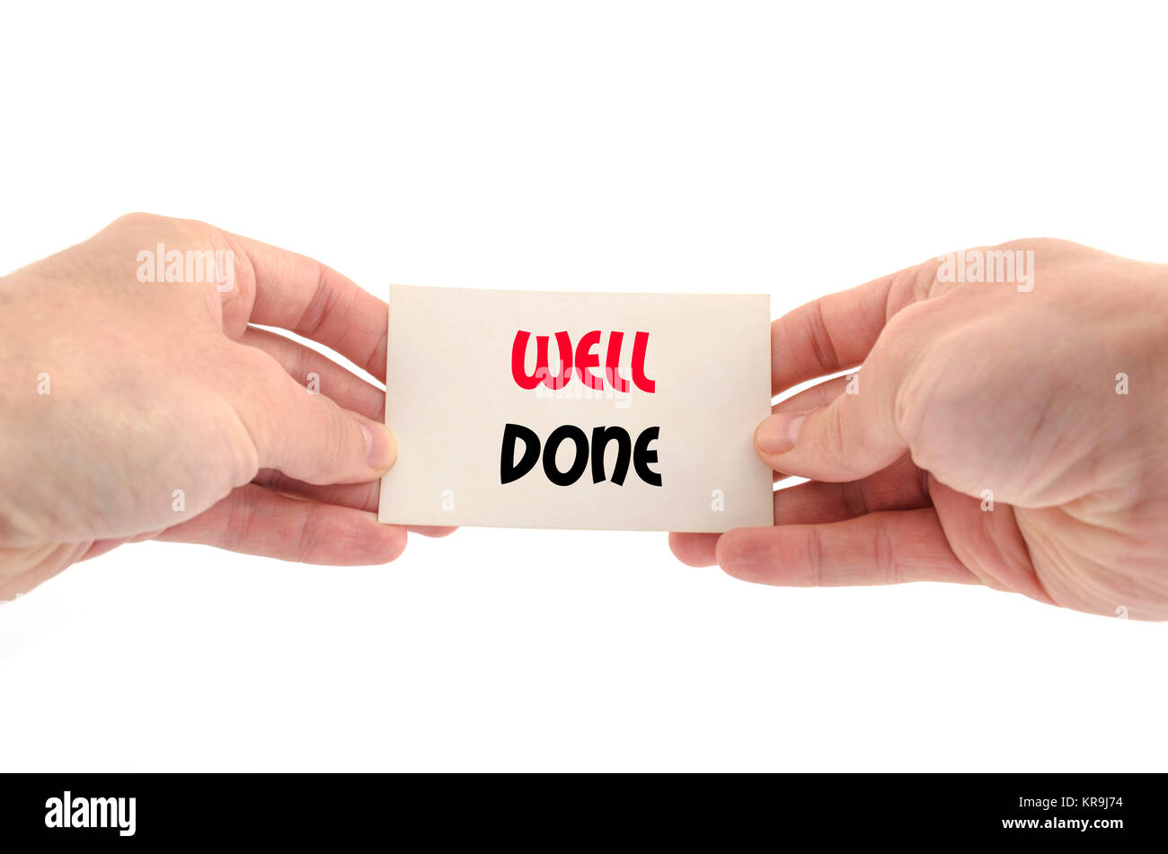 Well done text concept Stock Photo - Alamy