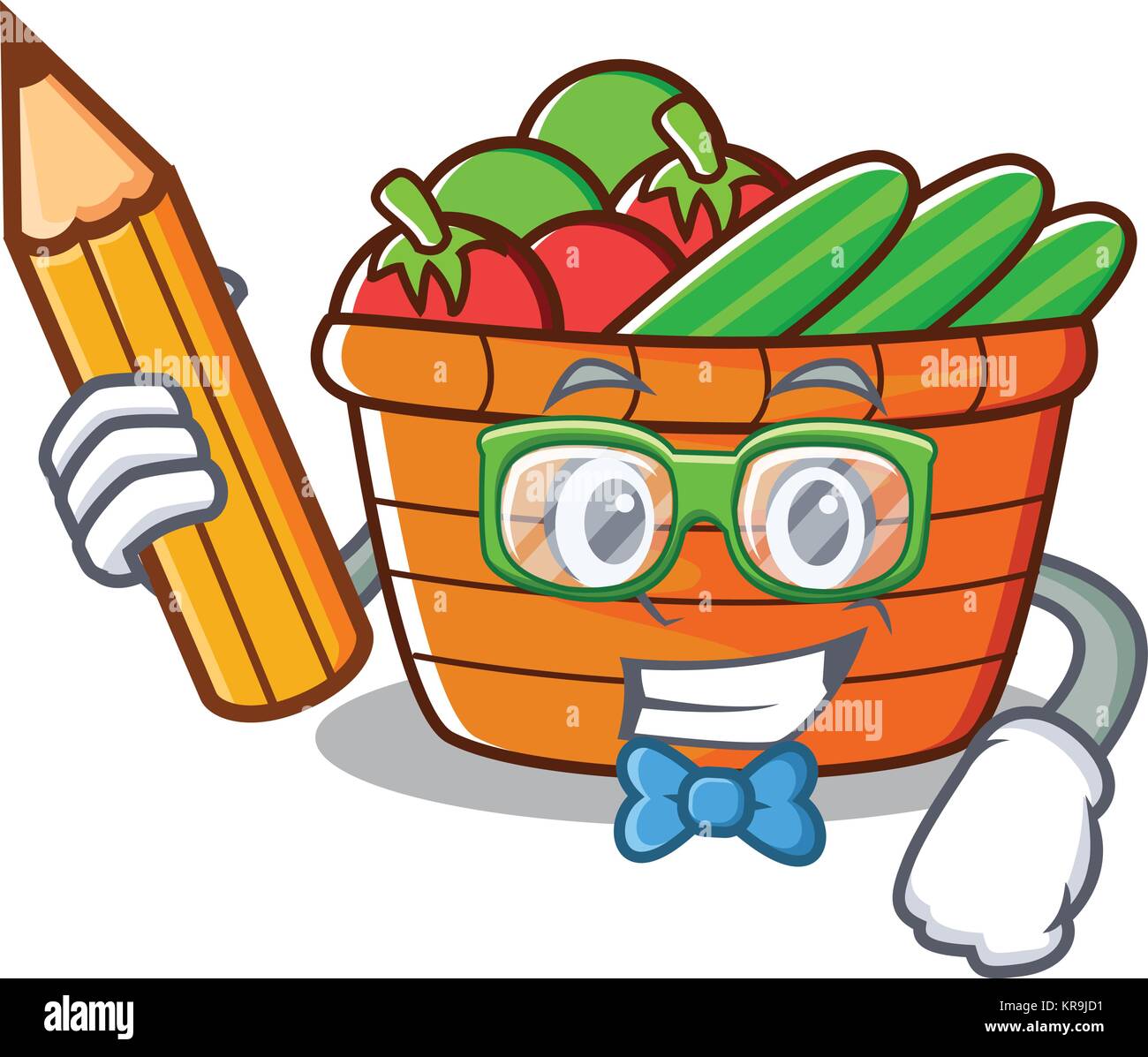 Student fruit basket character cartoon Stock Vector Image & Art - Alamy