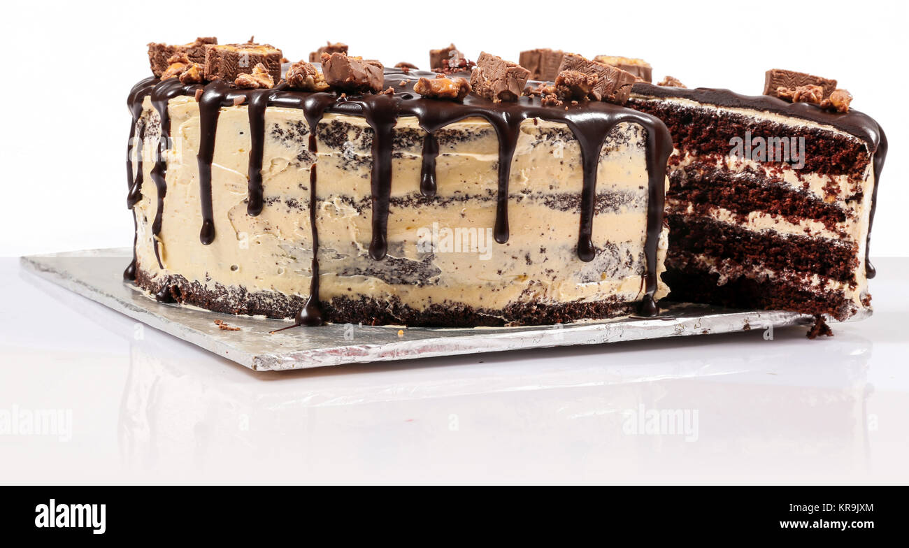 Chocolate Candy Topped Mocha Cream Cookies Butter Fudge Explosion Cake ...
