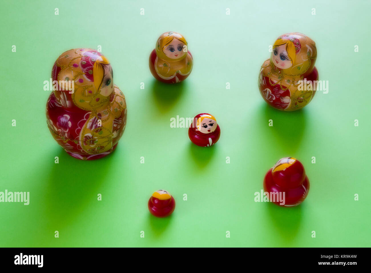 Matrioska in circle Stock Photo - Alamy