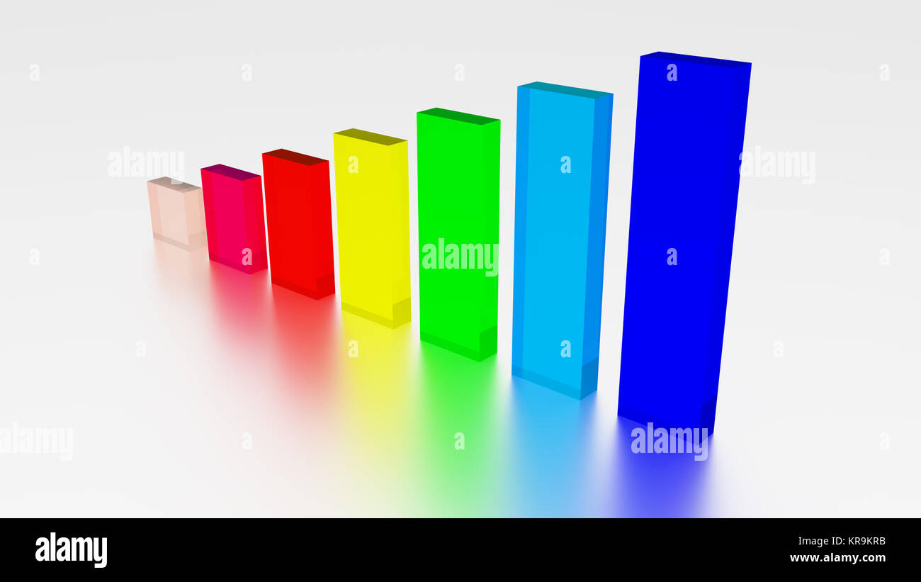 Growing Bars Render Stock Photo - Alamy