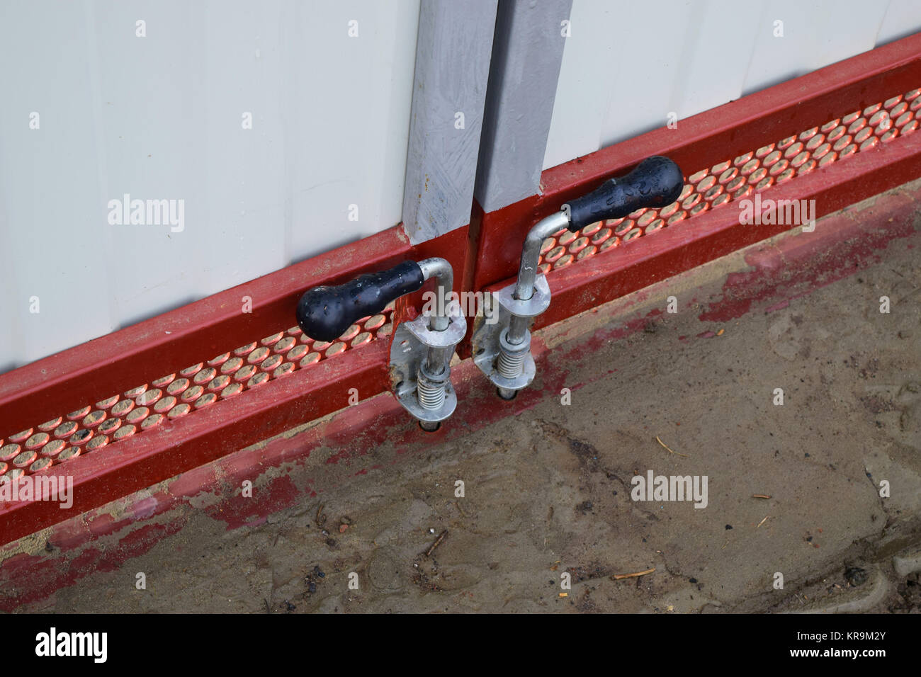 Latch on gate Stock Photo - Alamy