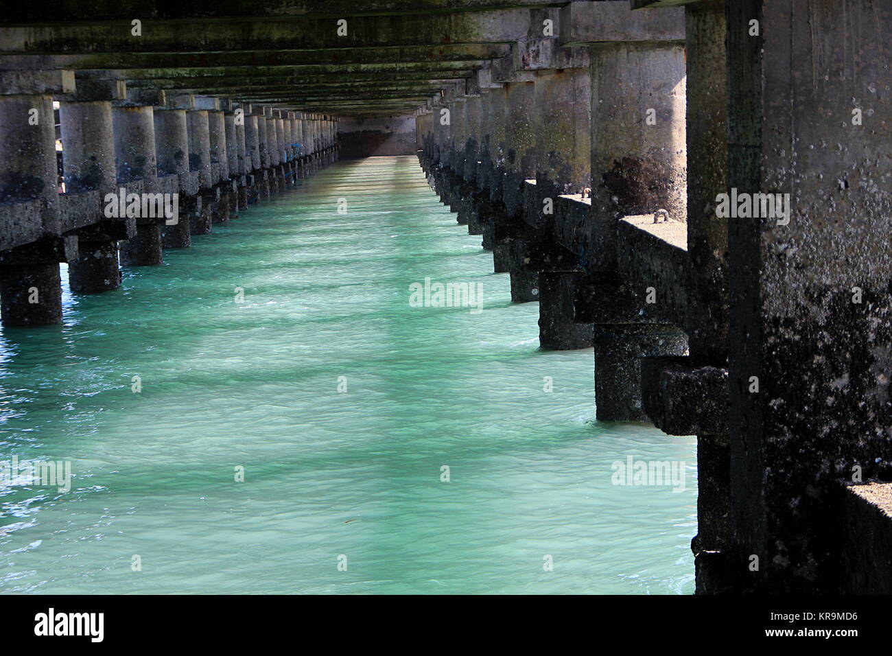 Sea Water under Bridge Stock Photo - Alamy