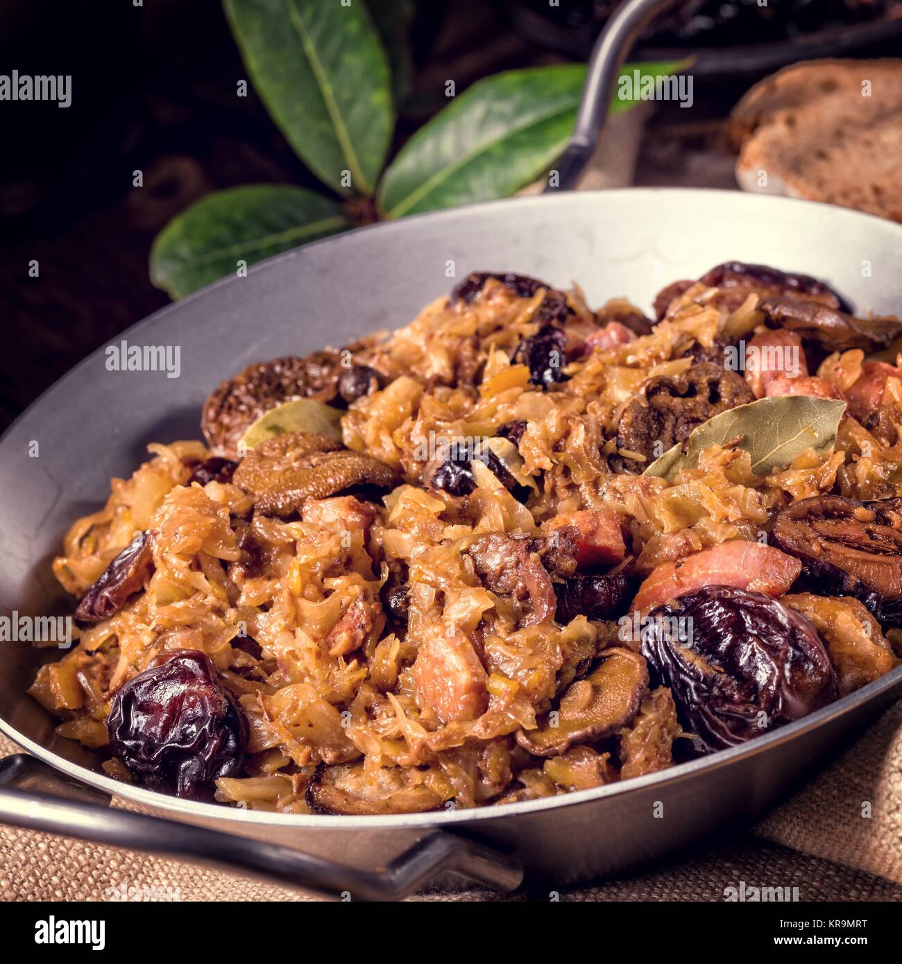 Old Polish traditional bigos Stock Photo - Alamy