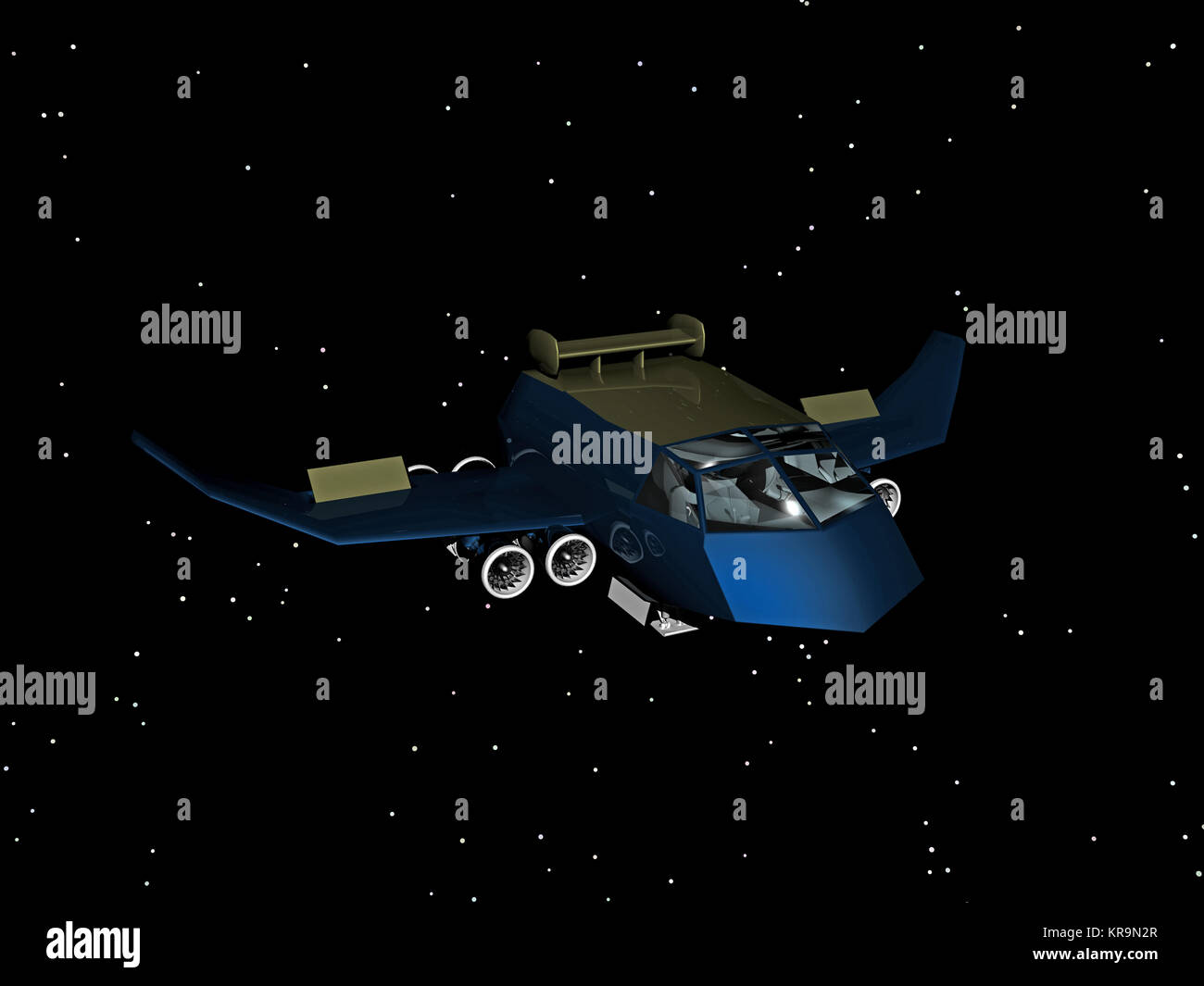 Flight gliders in space Stock Photo - Alamy