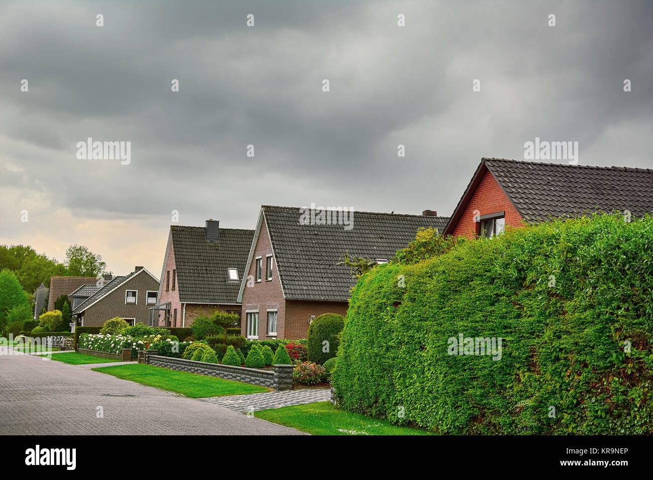 Street In Small City Stock Photo Alamy street-in-small-city-stock-photo-alamy