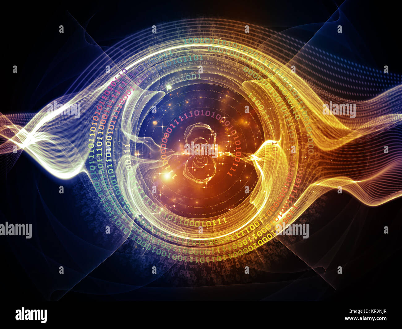 Virtual Central Wave Stock Photo - Alamy