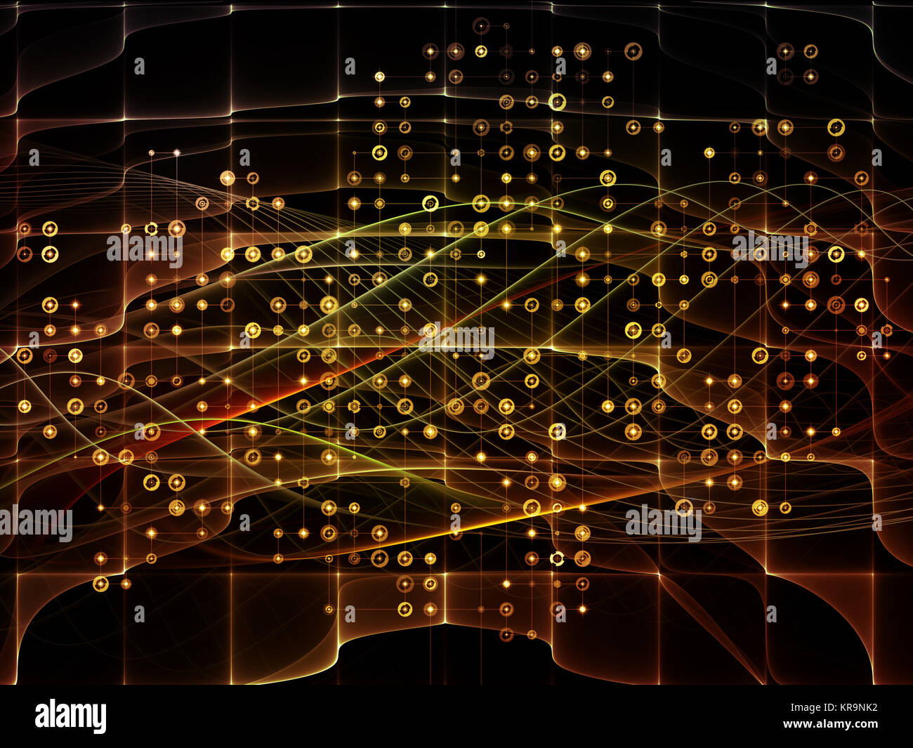 Computing Digital Grid Stock Photo - Alamy