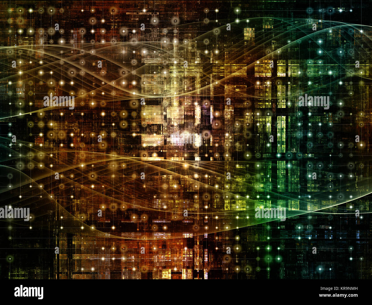 Advance of Digital Grid Stock Photo - Alamy