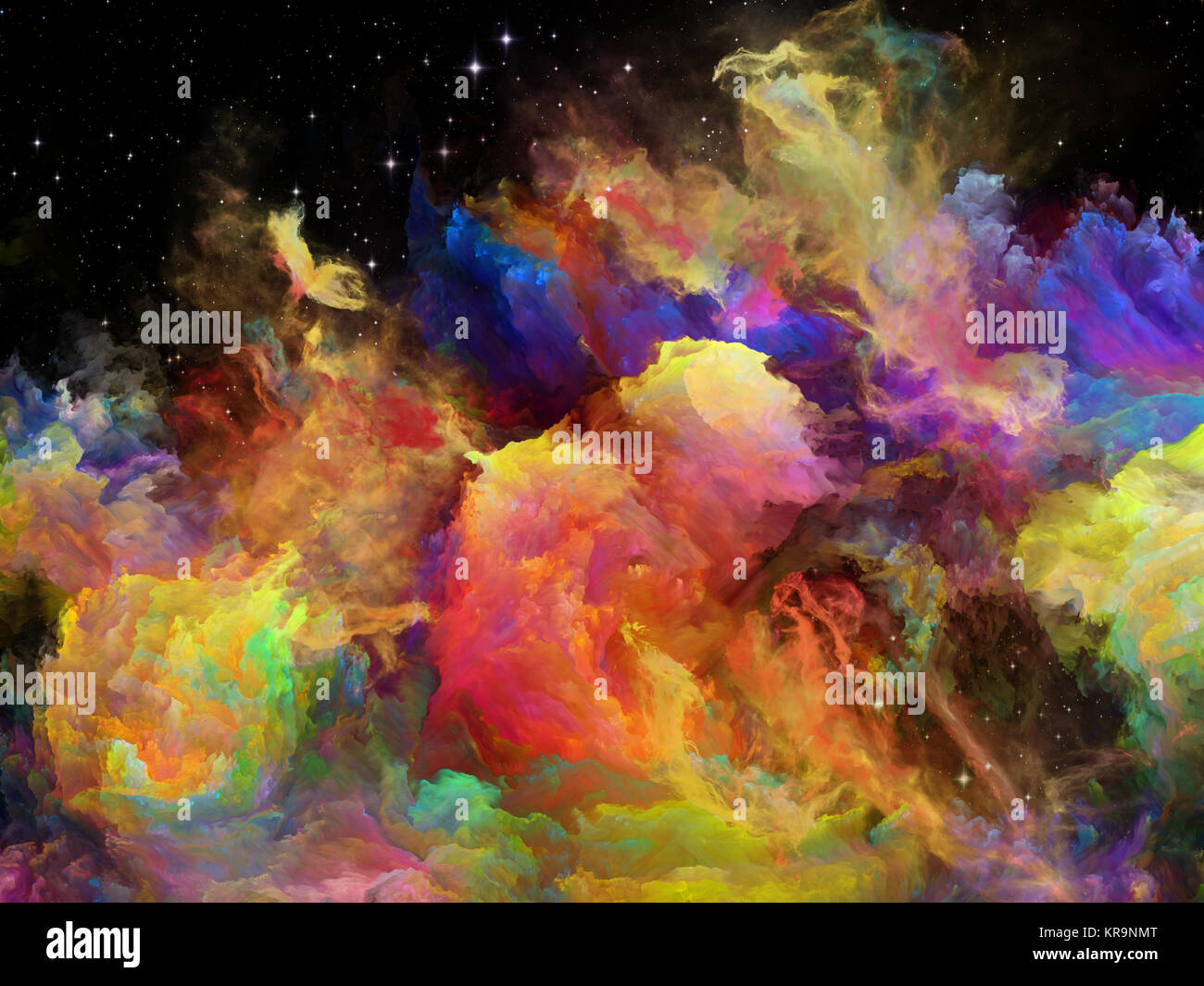 Game of Space Nebula Stock Photo - Alamy