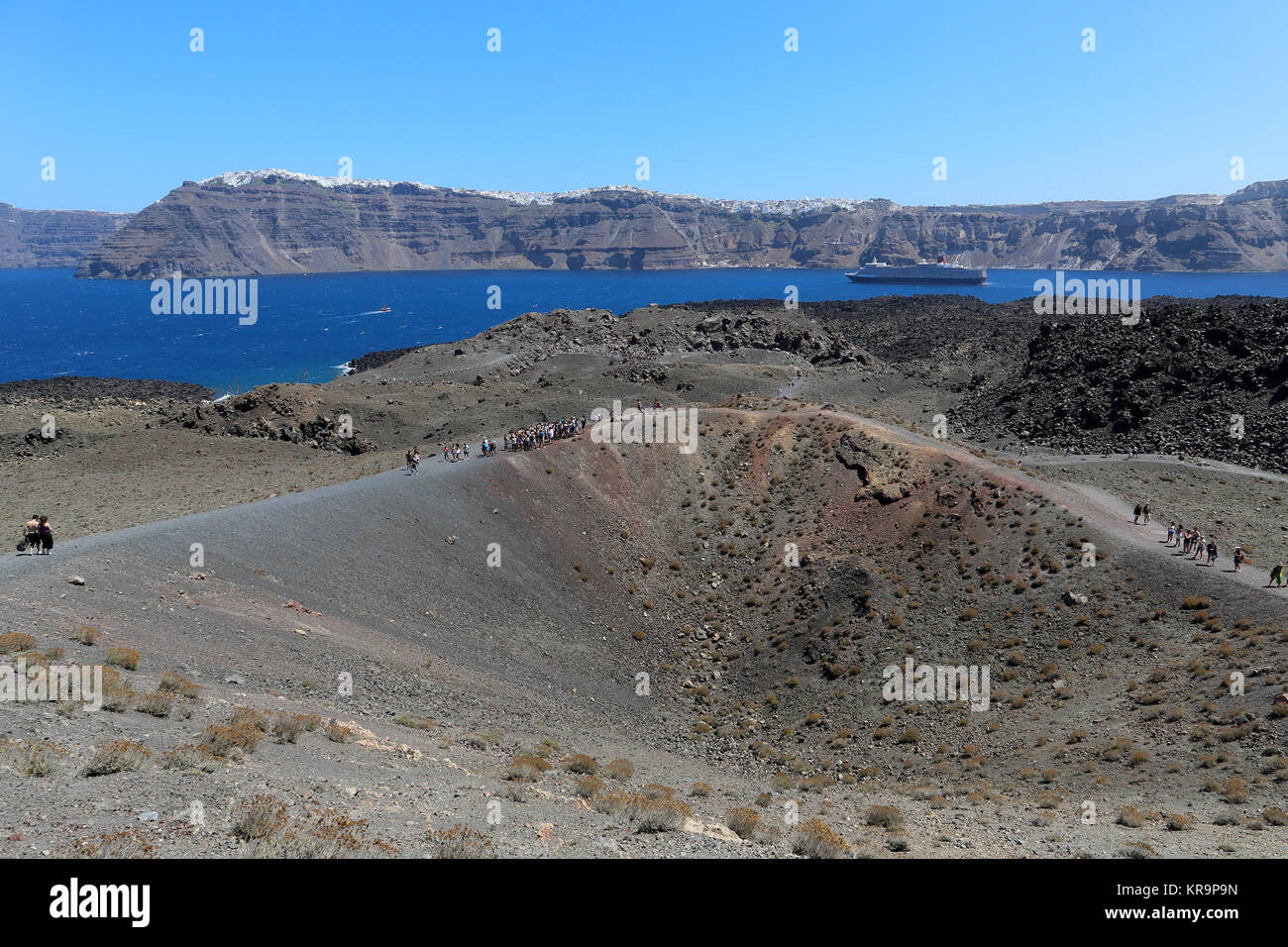The Santorini Volcano Stock Photo - Alamy The Santorini Volcano Stock Photo - Alamy