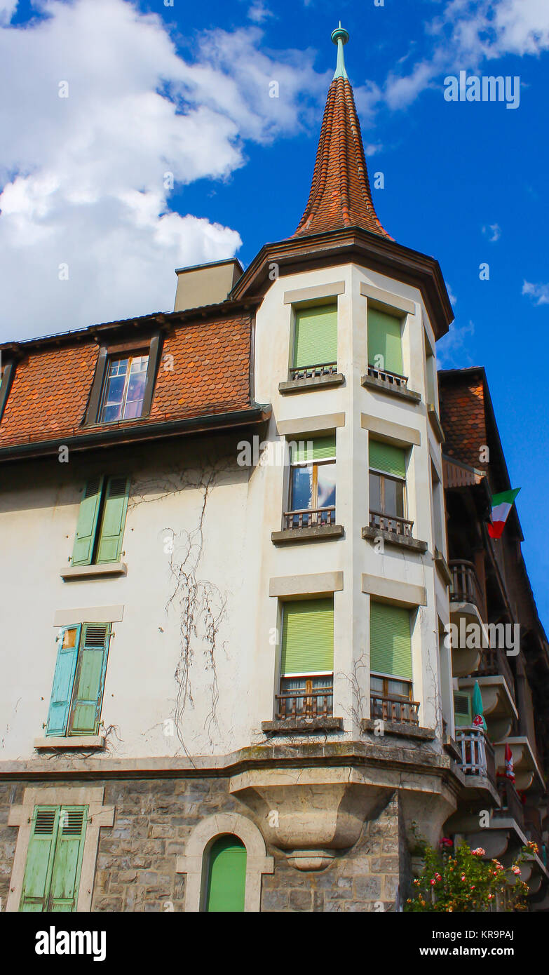 The old building architecture Stock Photo - Alamy