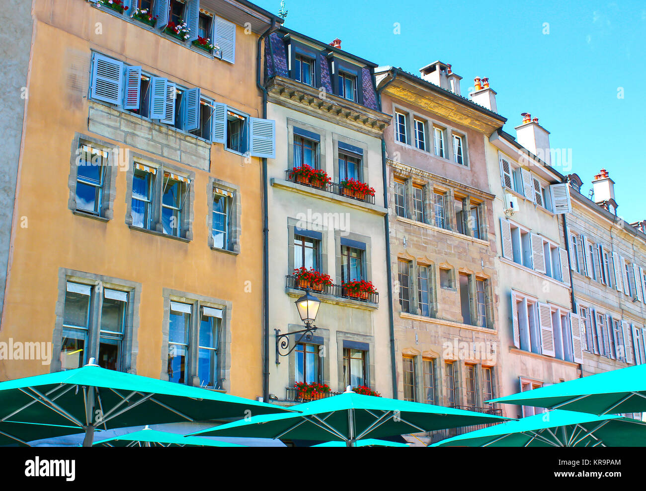 The old building architecture Stock Photo - Alamy