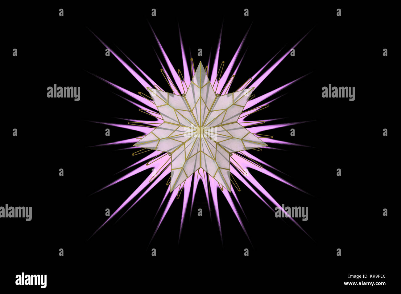Abstract image: a fractal star Stock Photo - Alamy