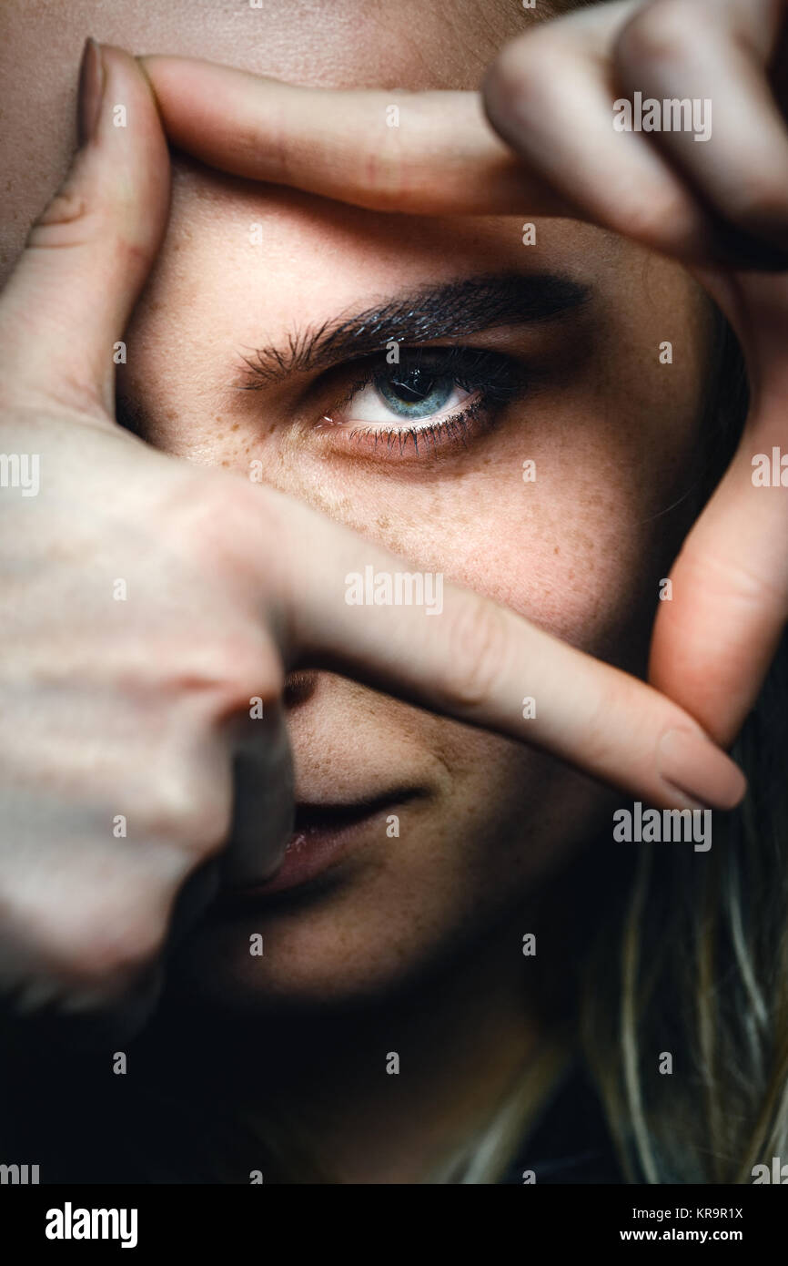 Looking through mask hi-res stock photography and images - Alamy