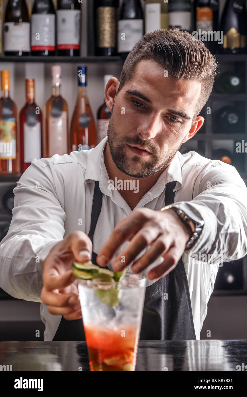 Bartender serving juice hi-res stock photography and images - Alamy Bartender serving juice hi-res stock photography and images - Alamy