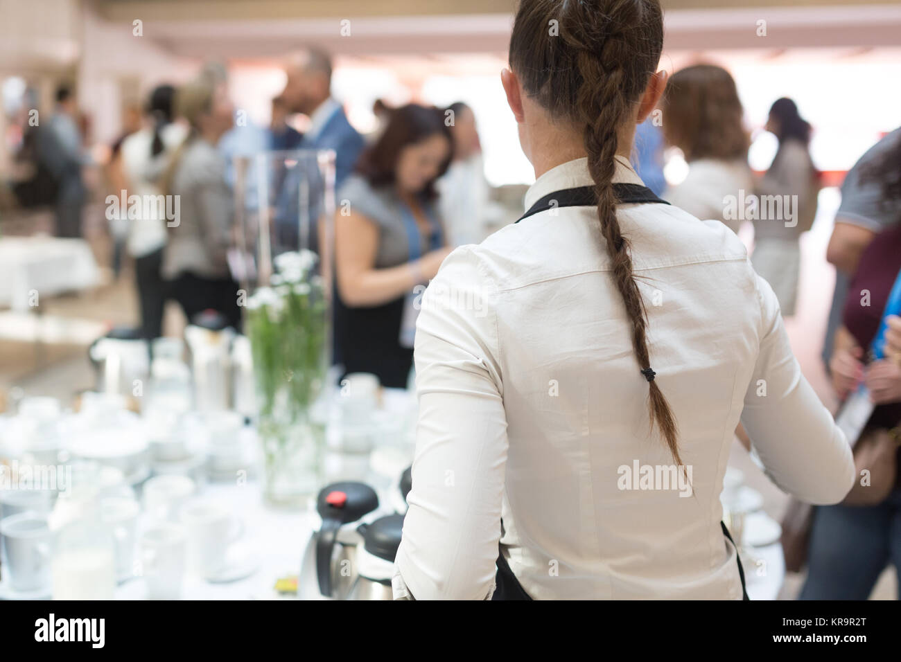 Coffee break at conference meeting Stock Photo - Alamy