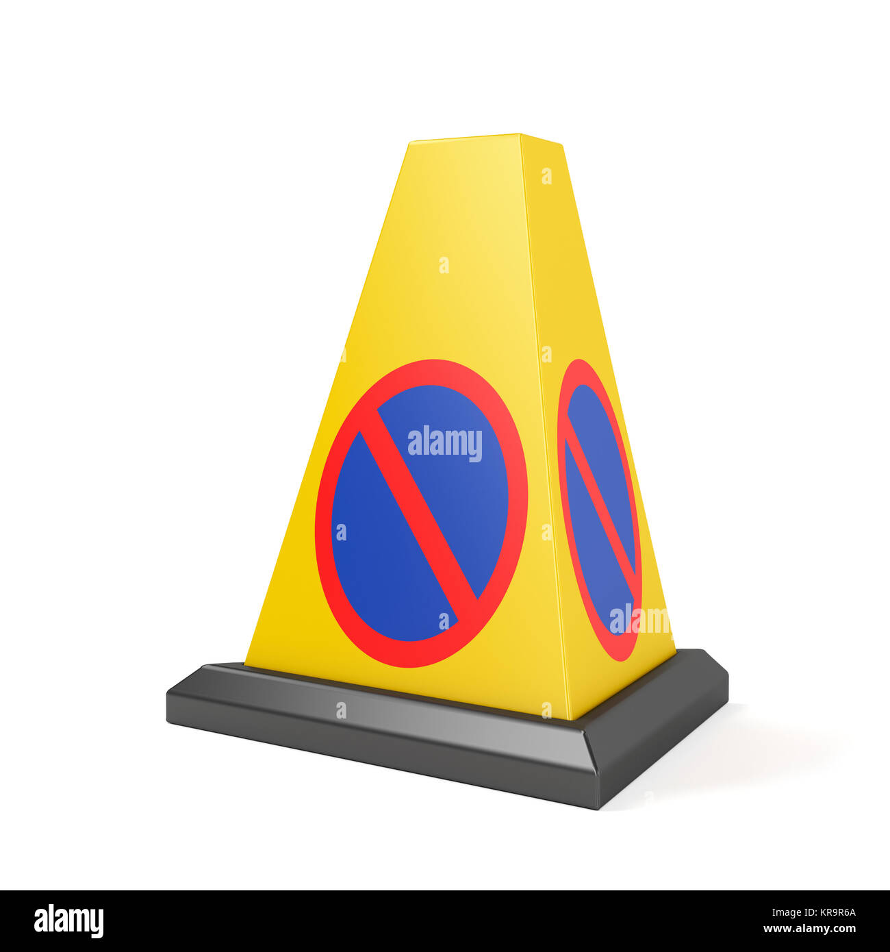 No parking traffic cone Cut Out Stock Images & Pictures - Alamy