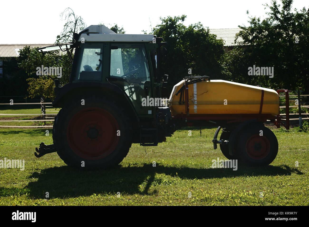 tractor with tank Stock Photo - Alamy