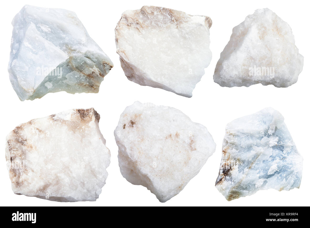 collection from specimens of anhydrite stone Stock Photo - Alamy