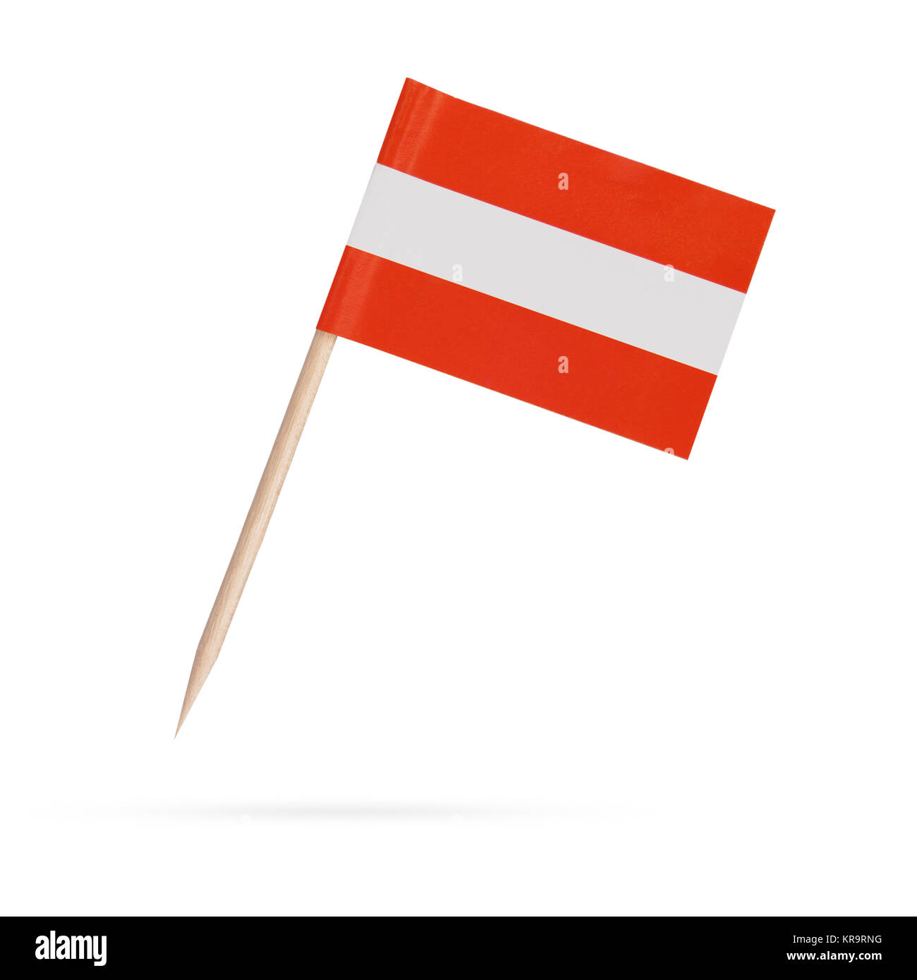 Miniature Flag Austria. Isolated on white background Stock Photo - Alamy