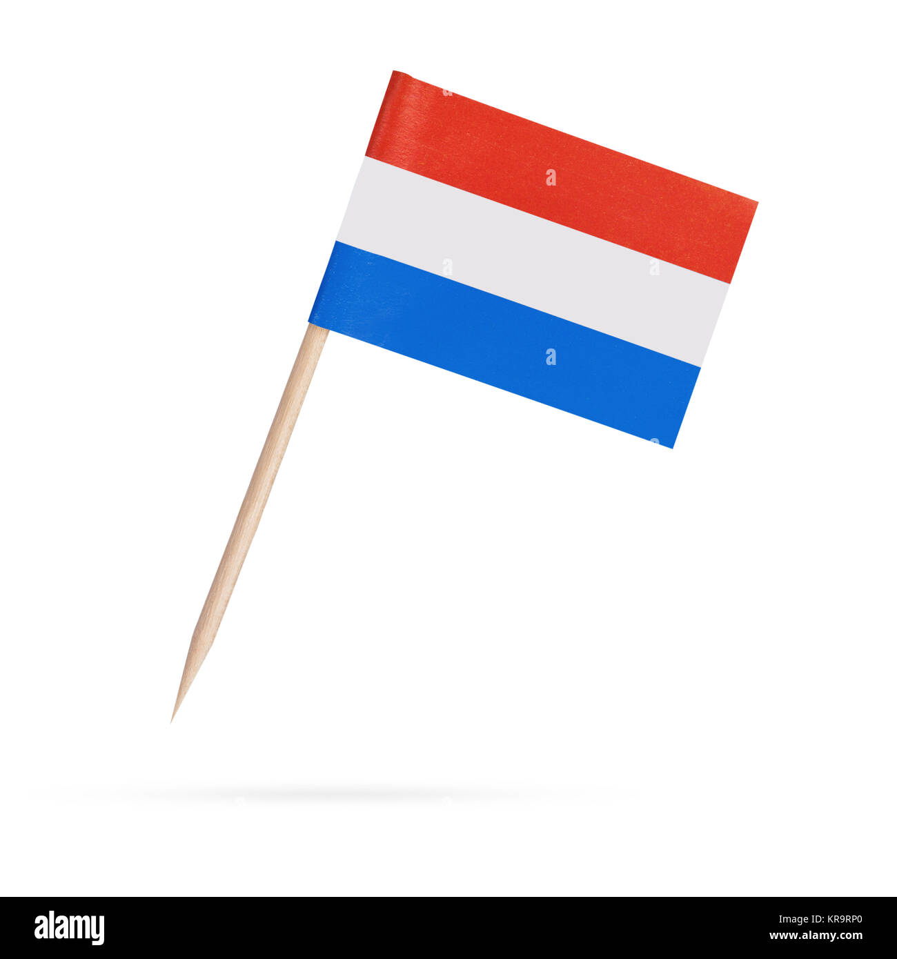 Miniature Flag Netherlands. Isolated flag from Holland on white ...