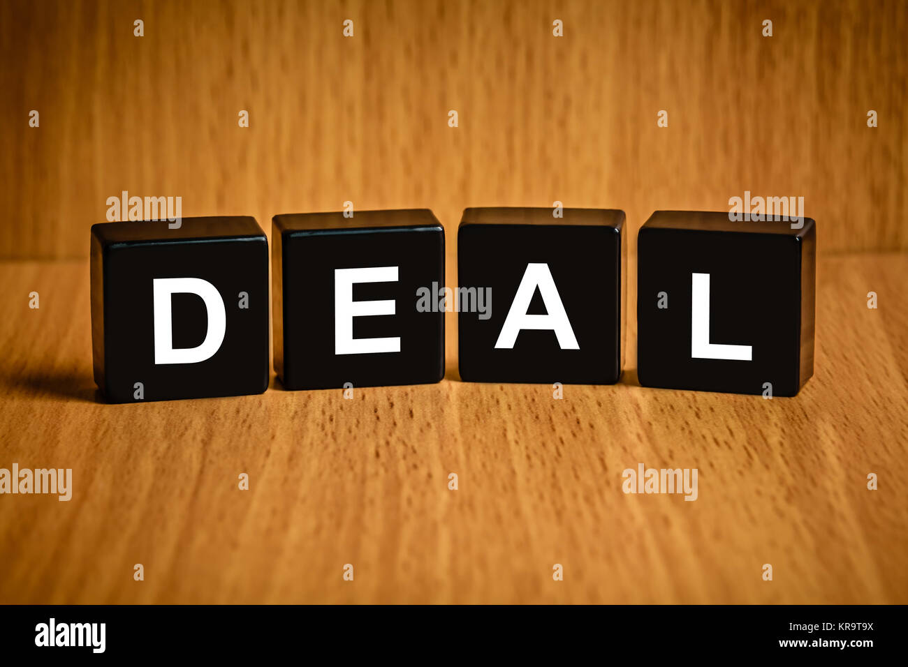 big deal word on black block Stock Photo - Alamy