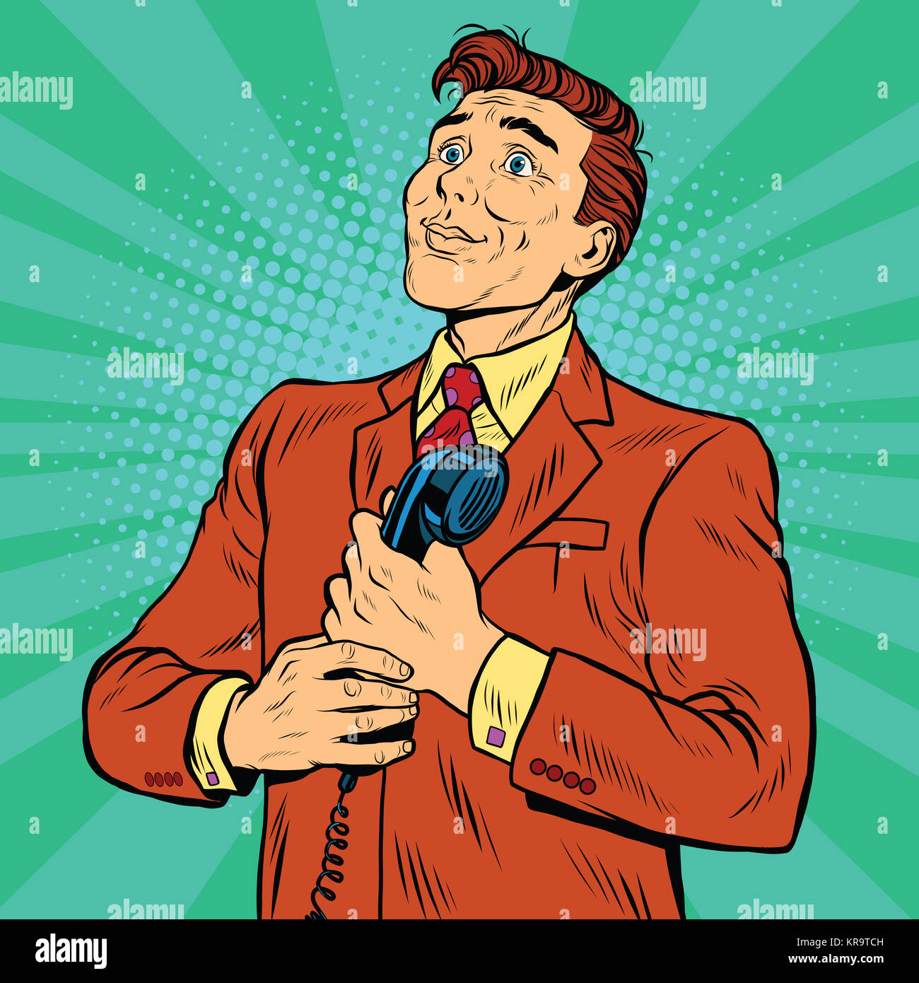 Online support comic book style hi-res stock photography and images - Alamy