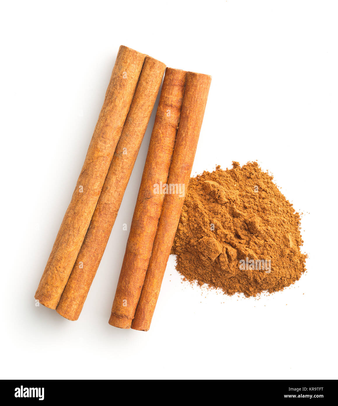 Cinnamon sticks and ground cinnamon Stock Photo - Alamy