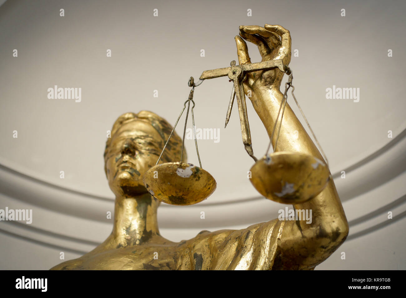 Antique Themis (lady justice) statue Stock Photo - Alamy