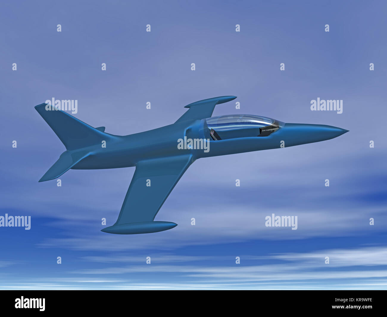 Aircraft with propeller and jet propulsion in the sky Stock Photo - Alamy