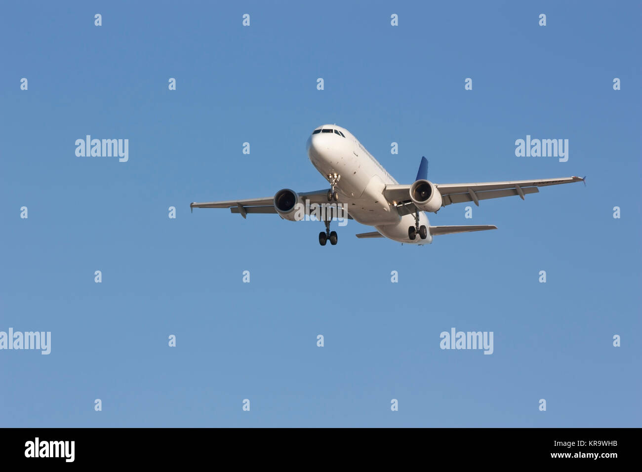 Perspective view of jet airliner in flight Stock Photo - Alamy