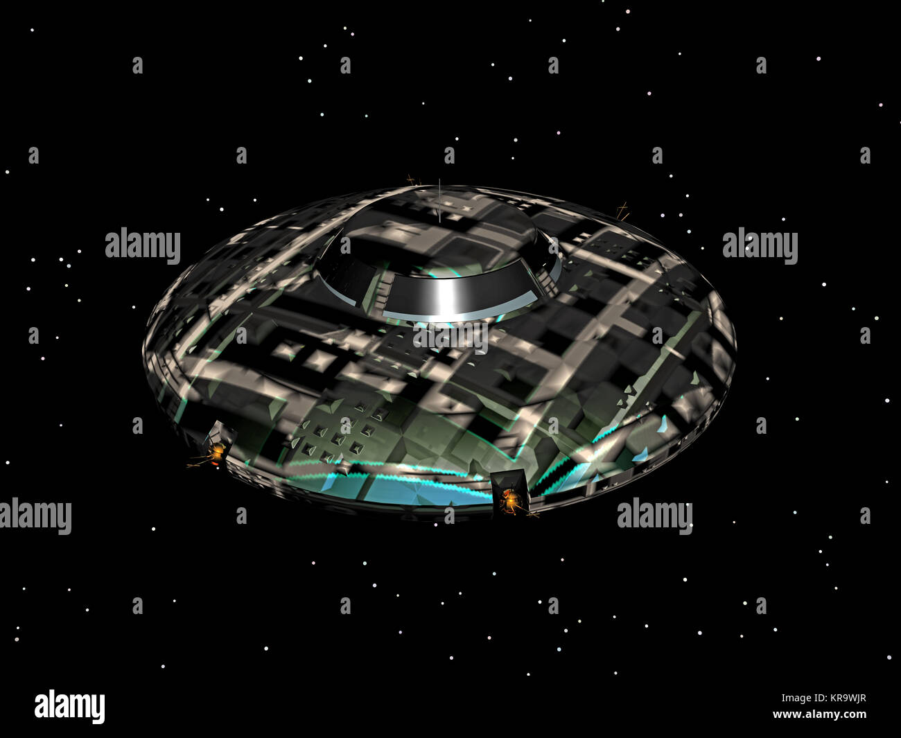 flying saucer released Stock Photo - Alamy