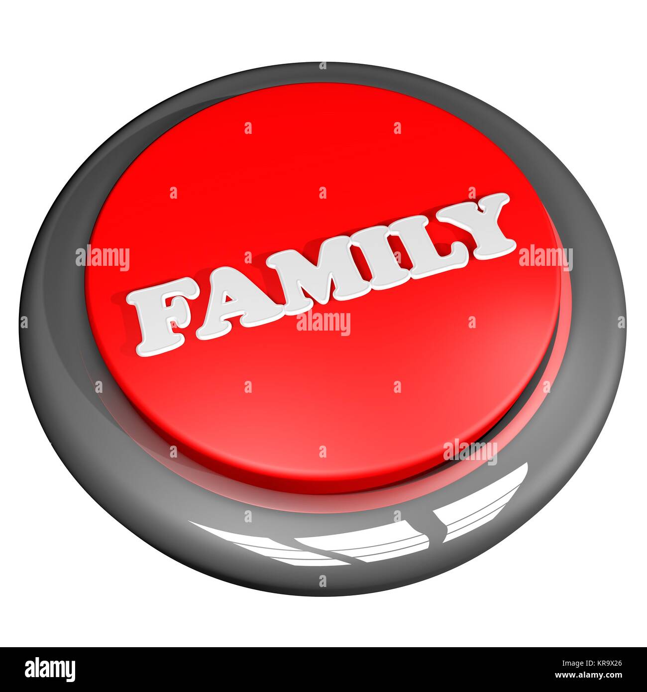 Family button isolated over white Stock Photo - Alamy