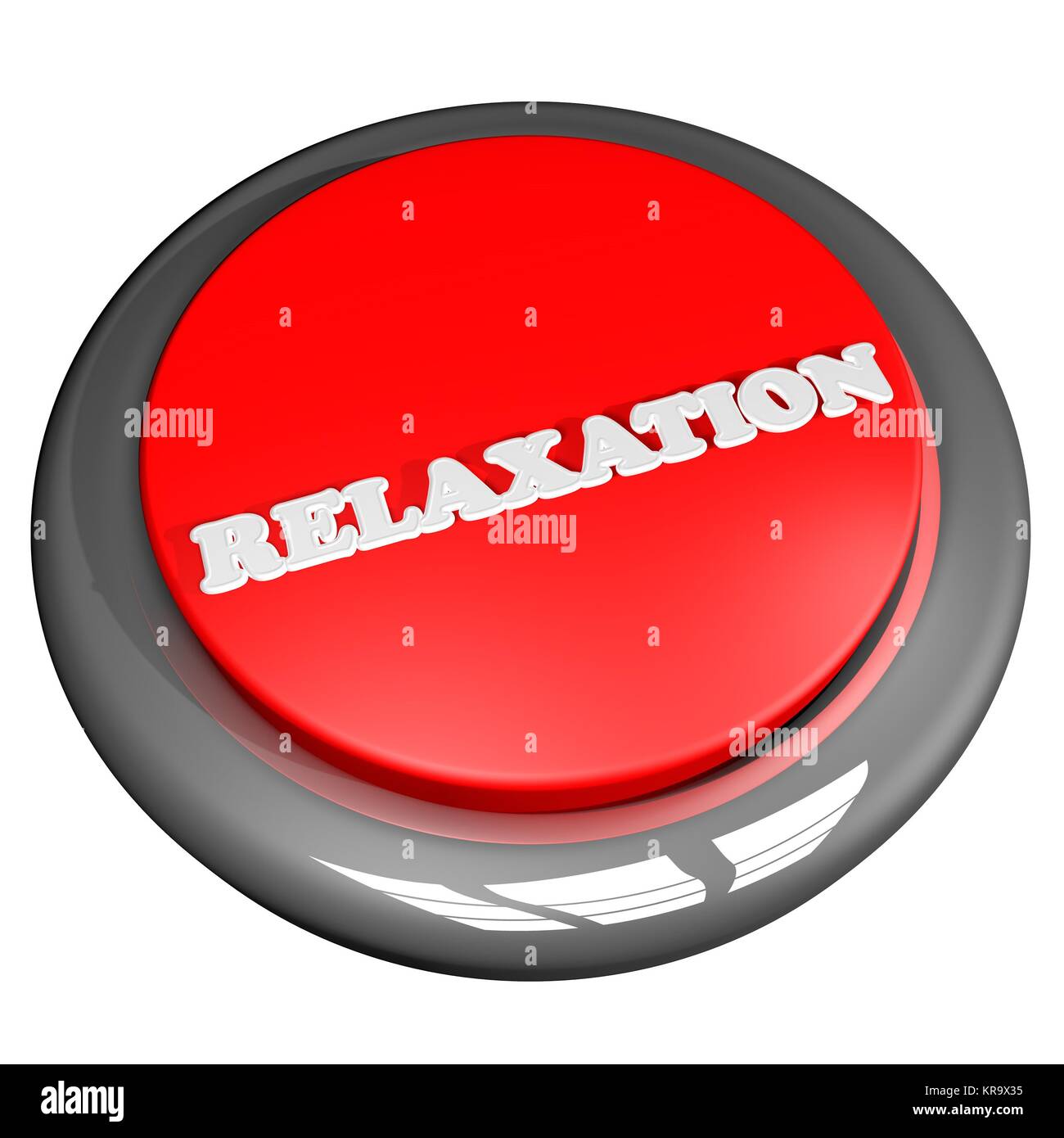 Relaxation button isolated over white Stock Photo - Alamy