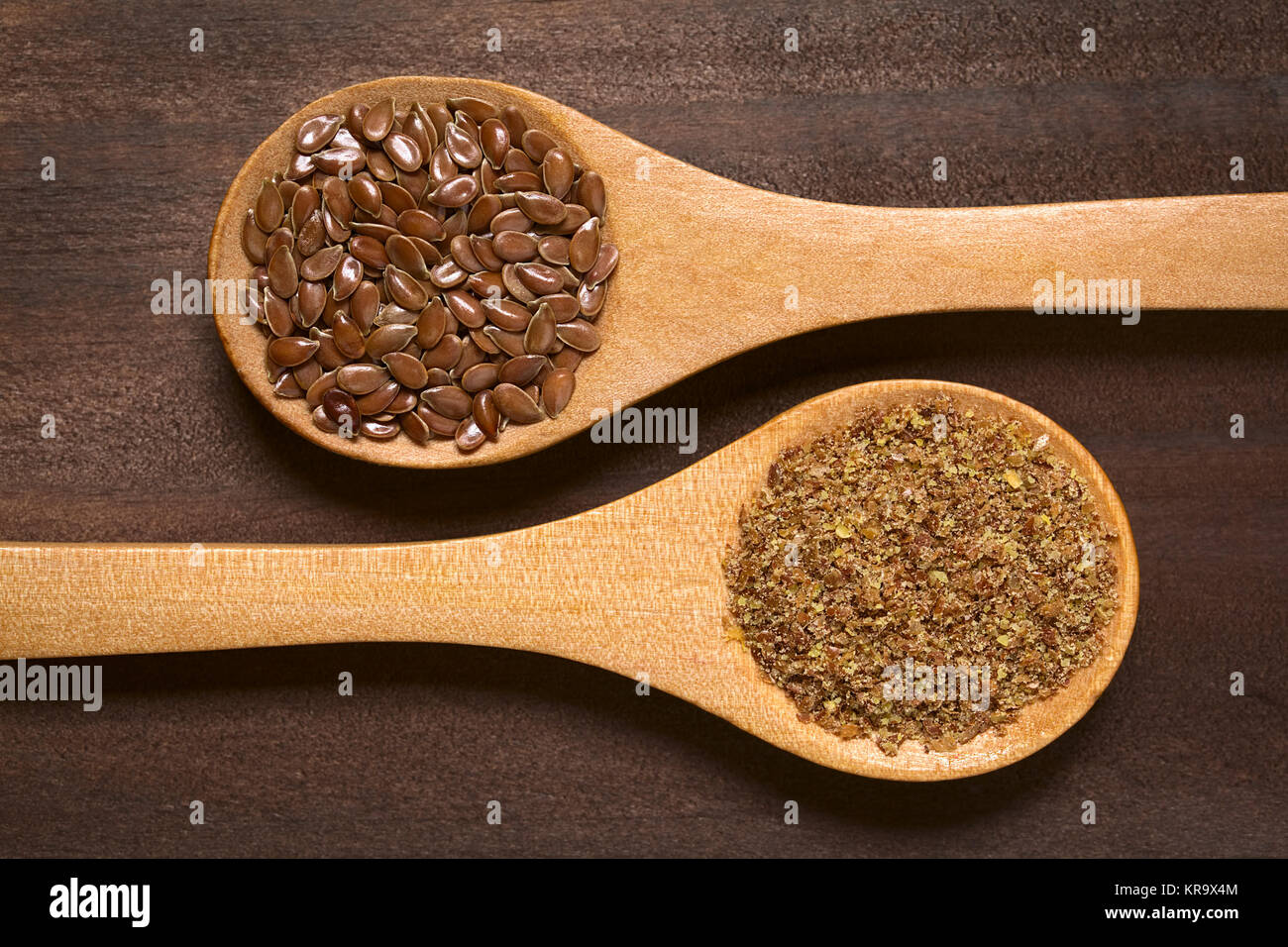 Brown Flax Seeds or Linseeds Stock Photo - Alamy