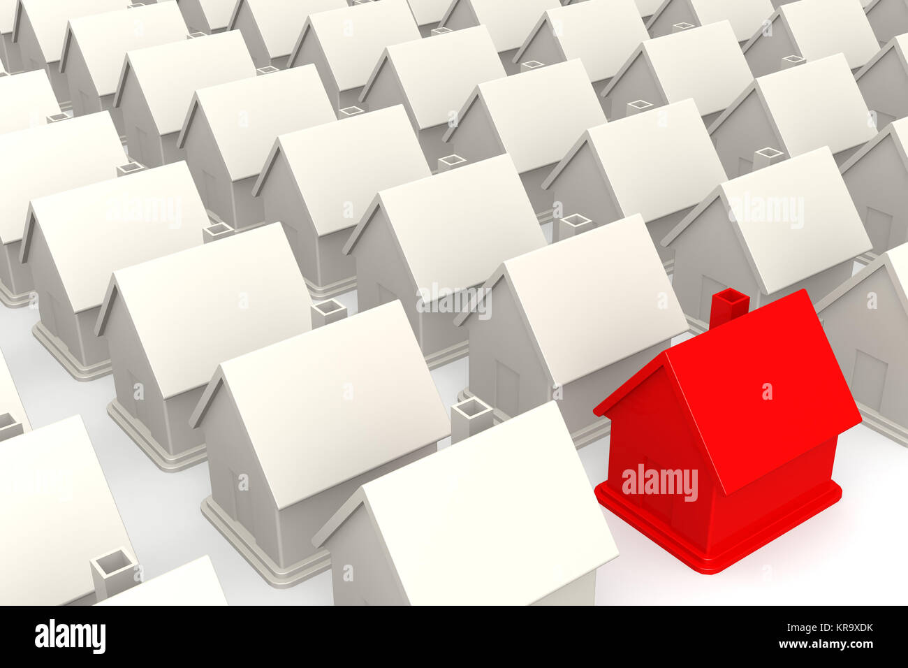 Selected red house Stock Photo - Alamy