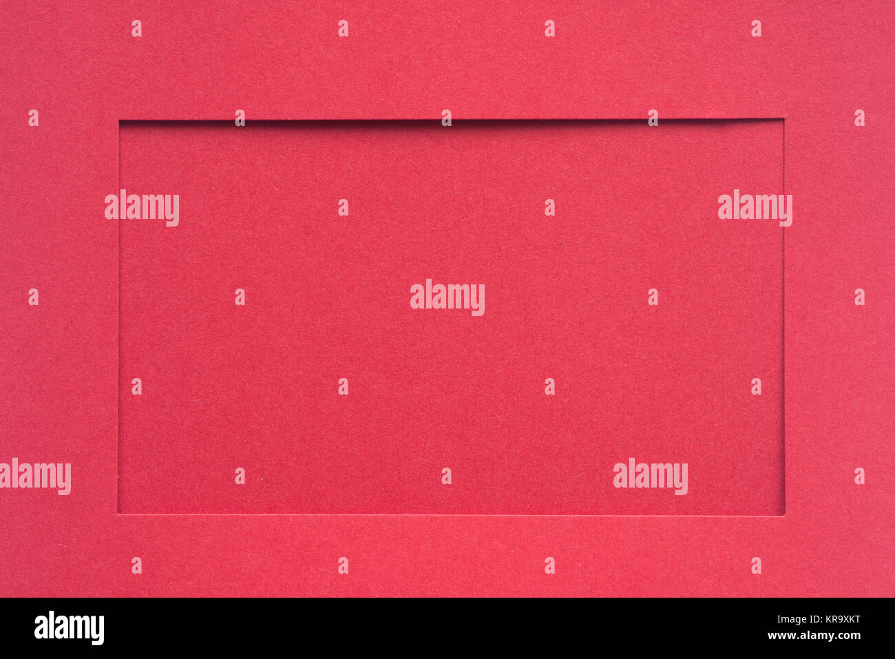 red color empty paper picture frame passepartout Stock Photo - Alamy