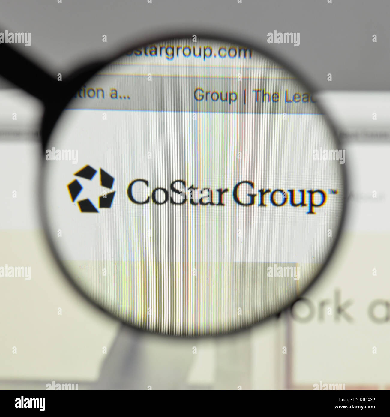 Milan, Italy - August 10, 2017: CoStar Group logo on the website ...