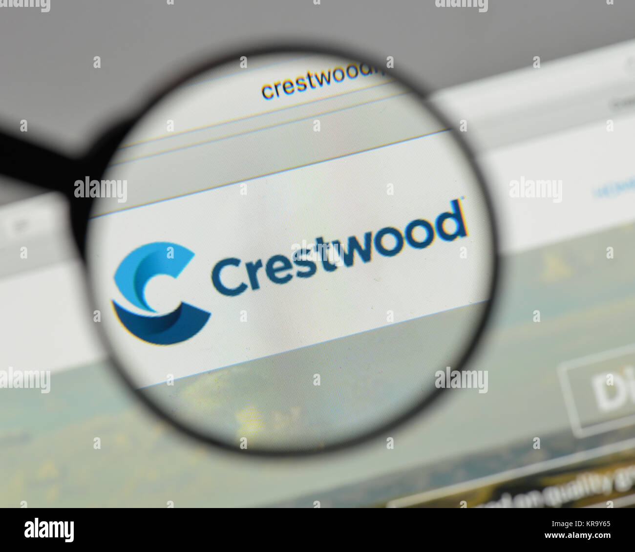Milan, Italy - August 10, 2017: Crestwood Equity Partners logo on the ...